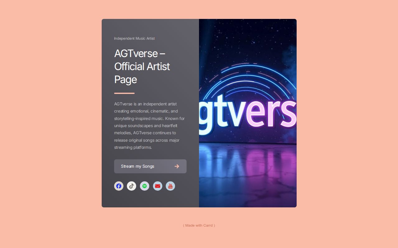 AGTverse - Official Artist Profile